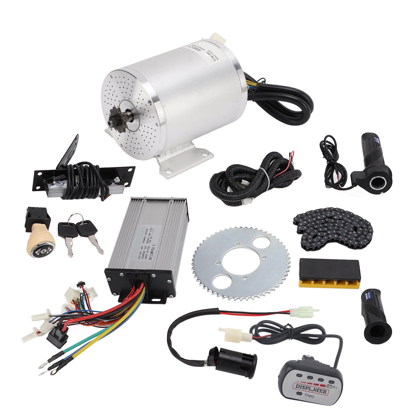 BOROCO Brushless Motor Kit, 48V 2000W Electric Brushless DC Motor ...