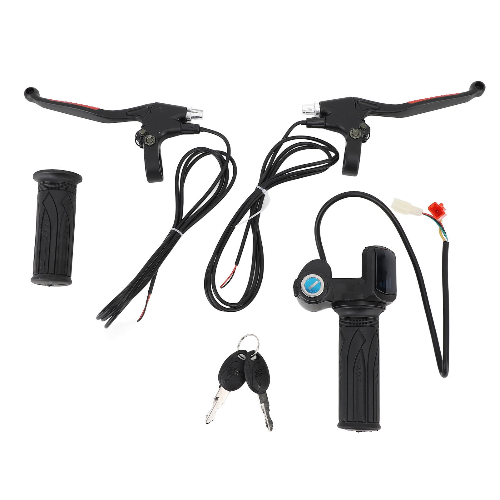 BOROCO Twist Throttle Accelerator Handle Grip Cable Set, Universal 60V ...