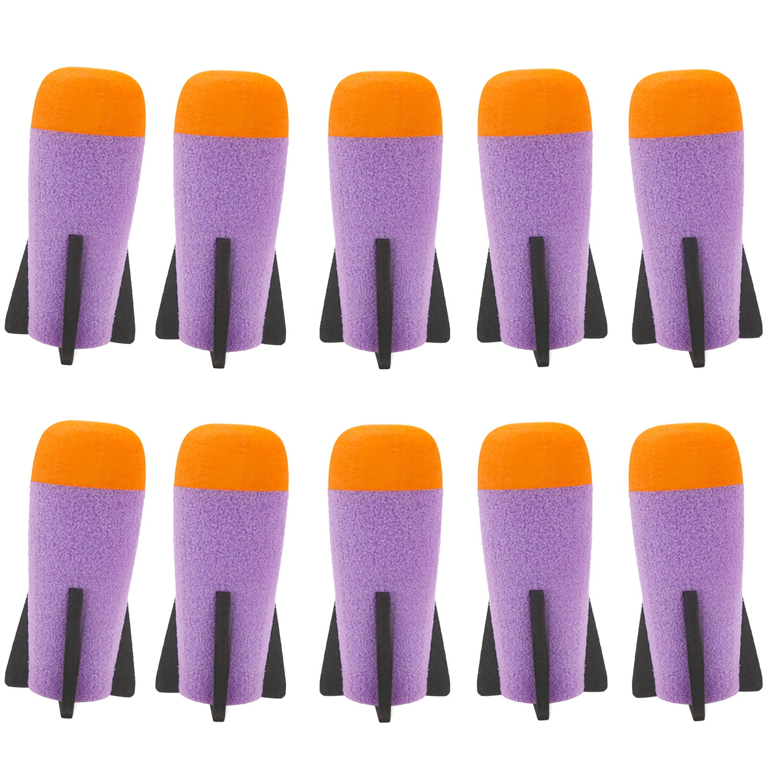 BOROLA 10 Pcs Missile Filled Foam Rocket Launcher, Compatible For Nerf ...