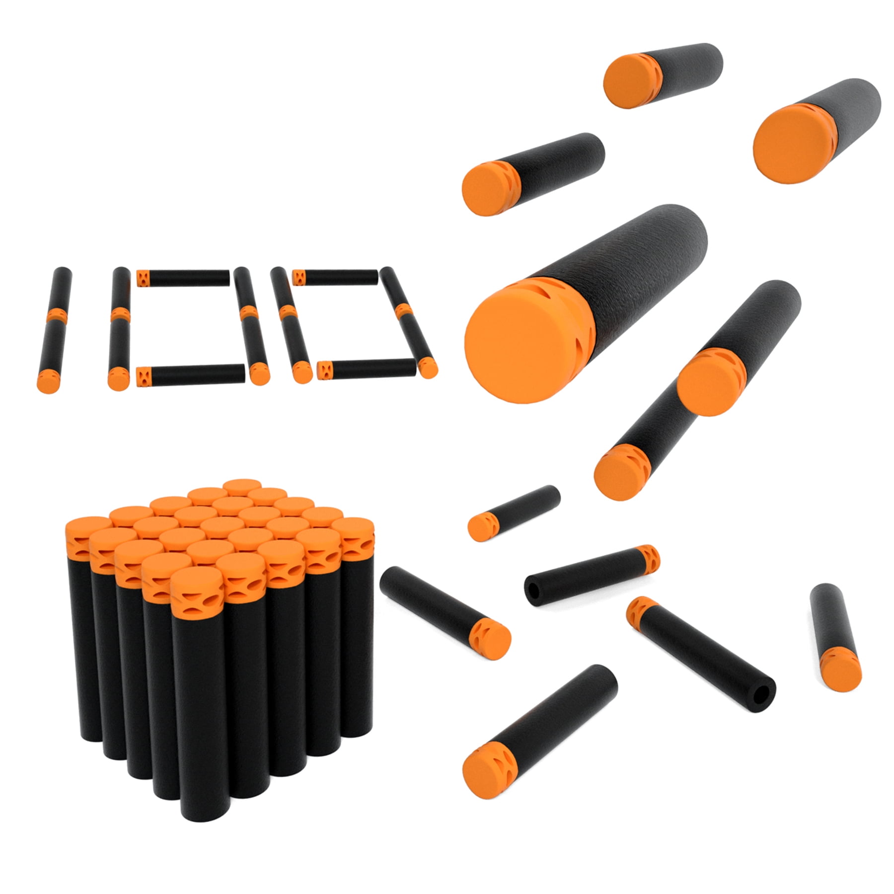 BOROLA 100Pcs Hollow Out Soft Foam Refill Waffle Darts Compatible for ...