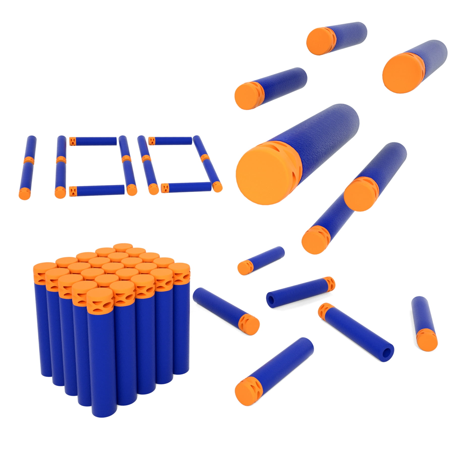 BOROLA 100Pcs Hollow Out Soft Foam Refill Waffle Darts Compatible for ...