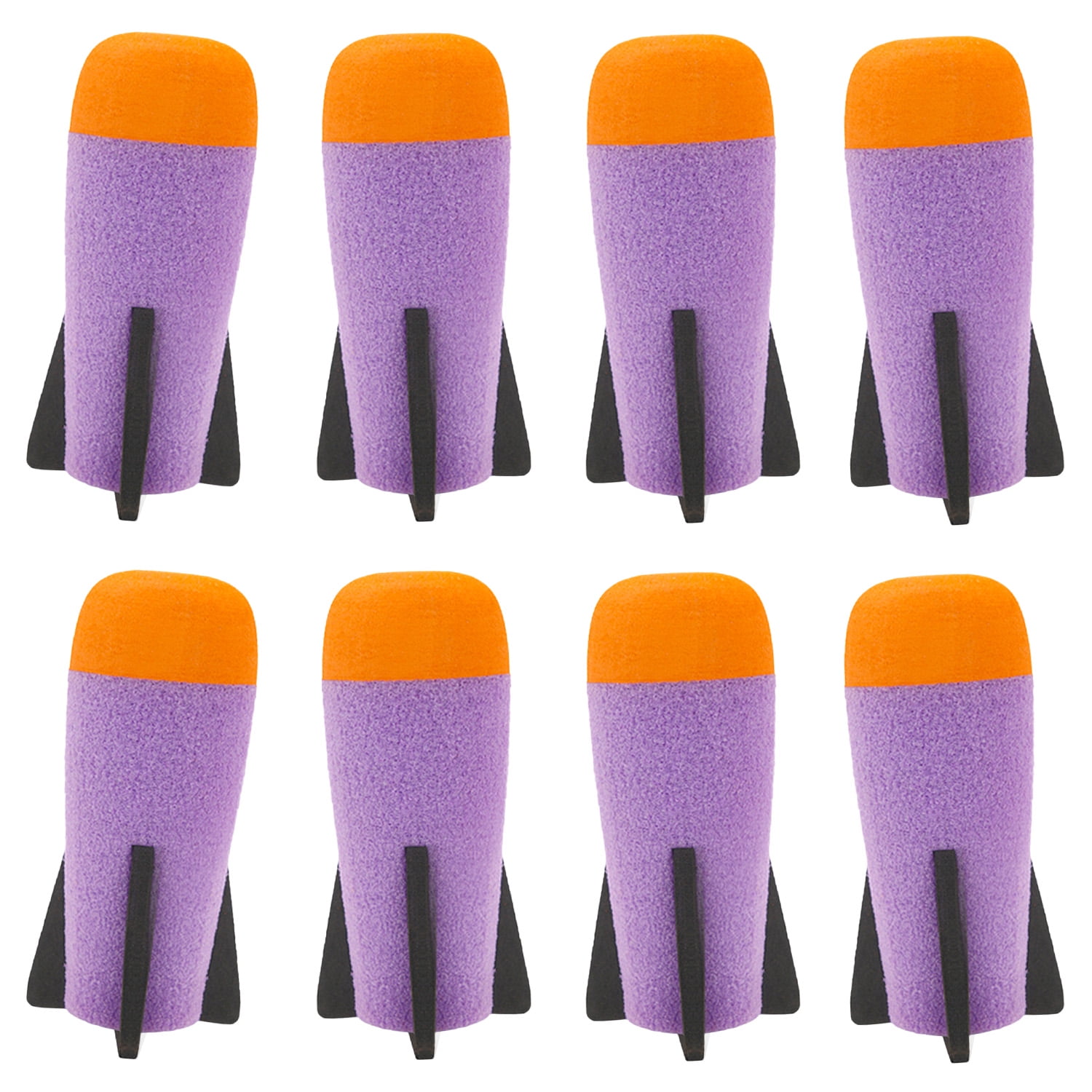 BOROLA 8 Pcs Missile Filled Foam Rocket Launcher, Compatible For Nerf N ...