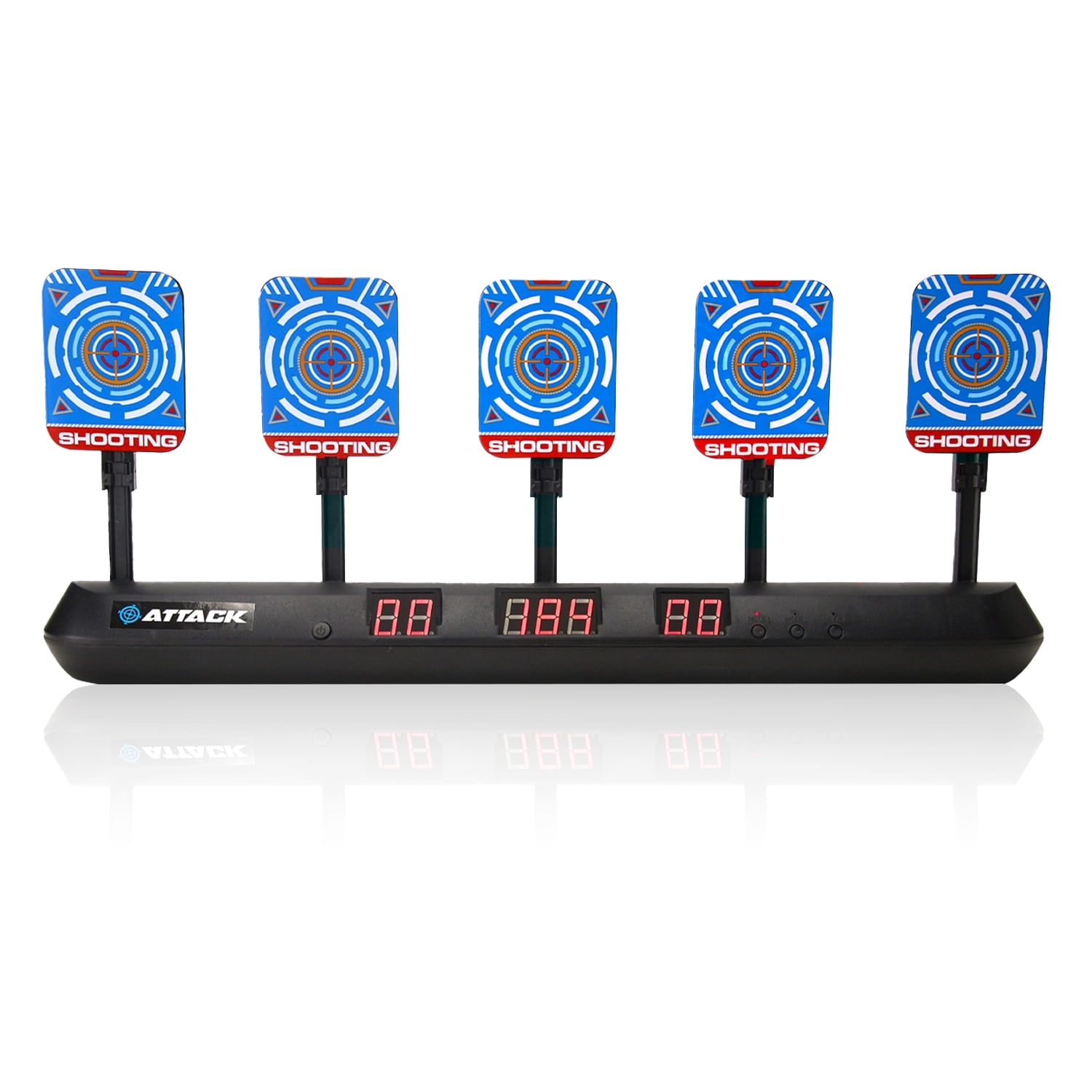 BOROLA Electronic Digital Scoring Automatic Reset Shooting Target Foam Dart Blaster Game Ideal ...