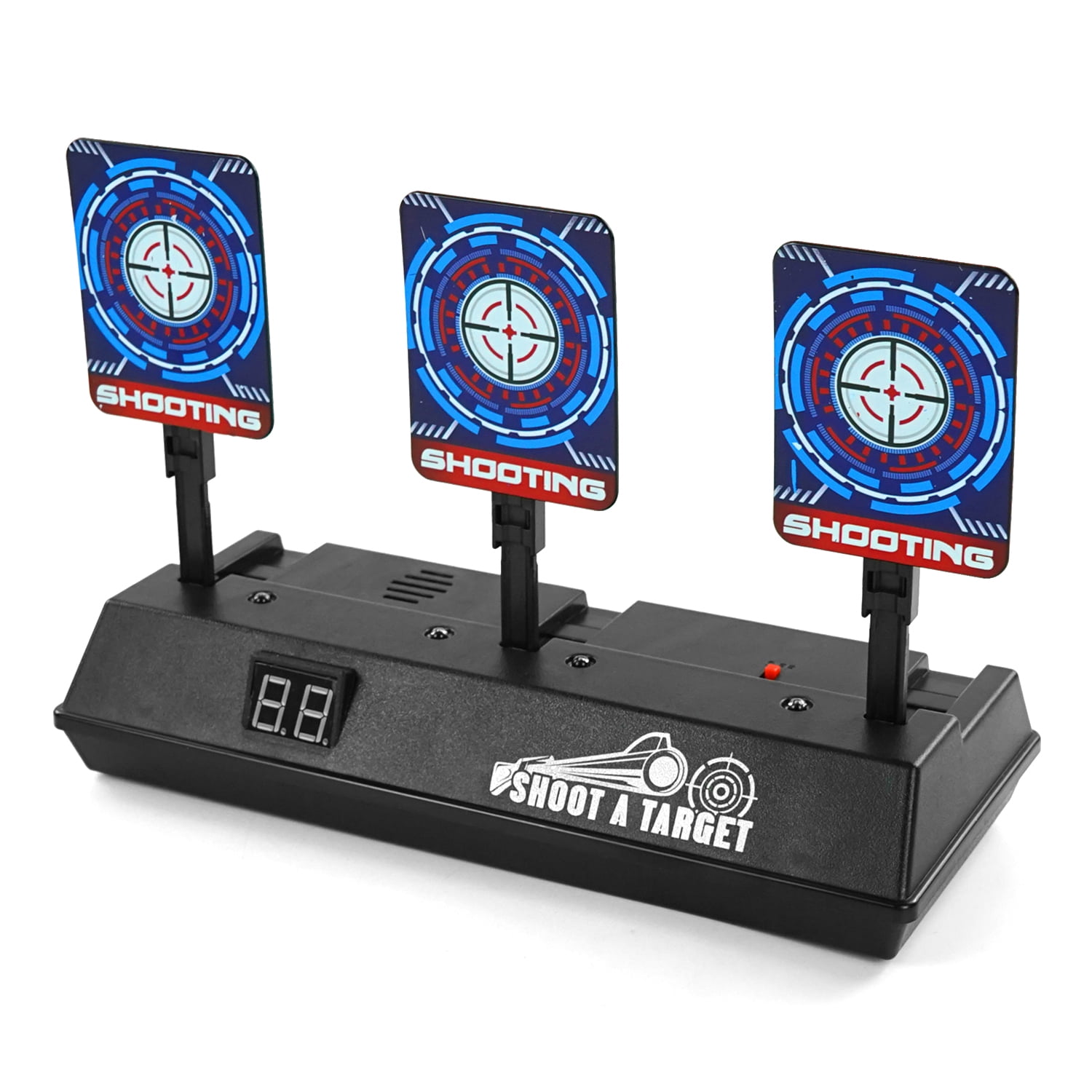 BOROLA Electronic Digital Scoring Automatic Reset Shooting Target Foam Dart Blaster Game Ideal ...