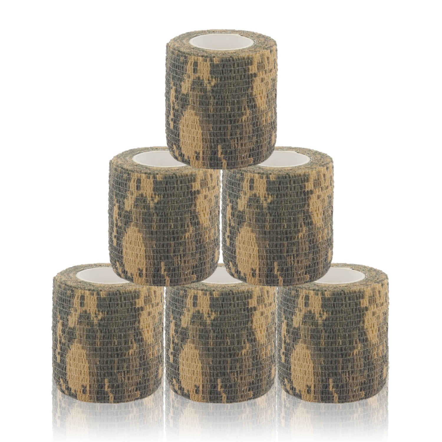 BOROLA Self-Adhesive Protective Camouflage Tape Cling Scope Wrap Camo Stretch Bandage for ...