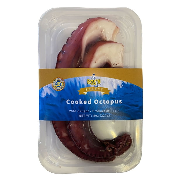BOS'N Cooked Octopus Legs, 8oz - Ideal for Office Meals - Walmart ...