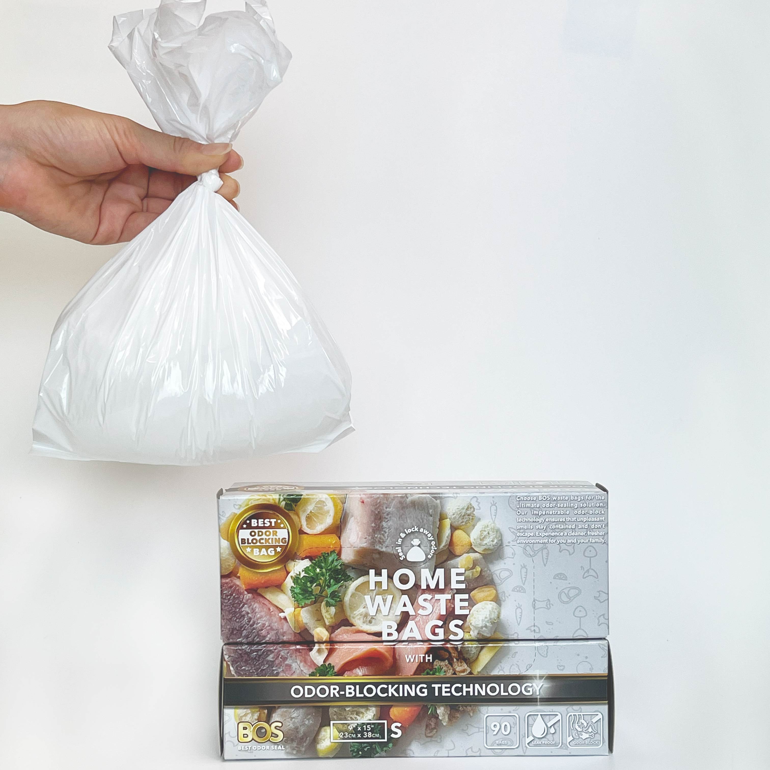 Sunjoy Tech 5 Rolls Trash Bags, Small Disposable Durable Waste Bags 100 ...