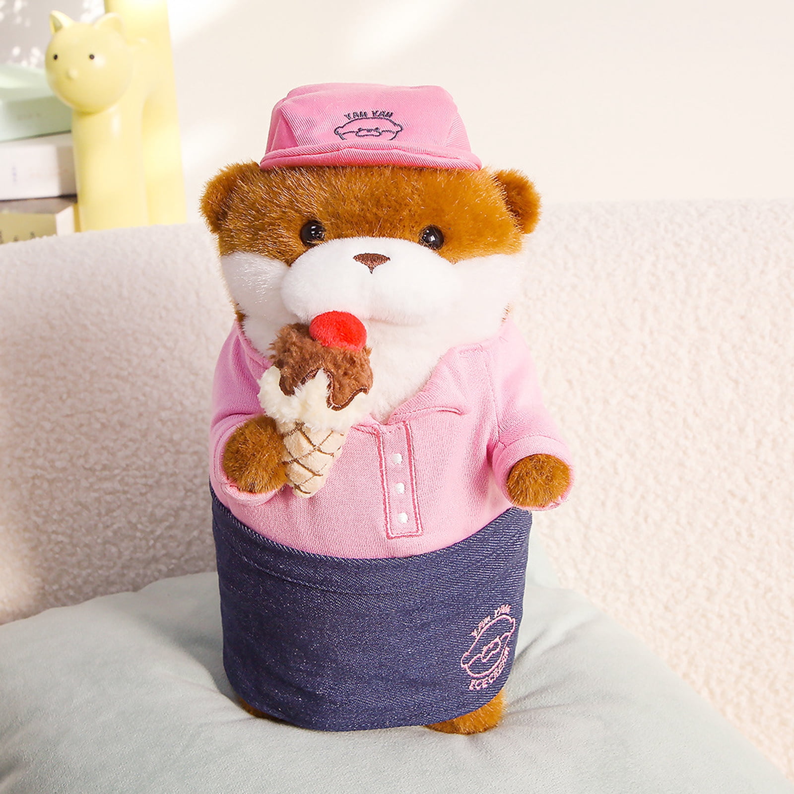 BOSALY 10.6" Anime Usoyan Otter Plush Toys - Ice Cream Seires Usobee ...