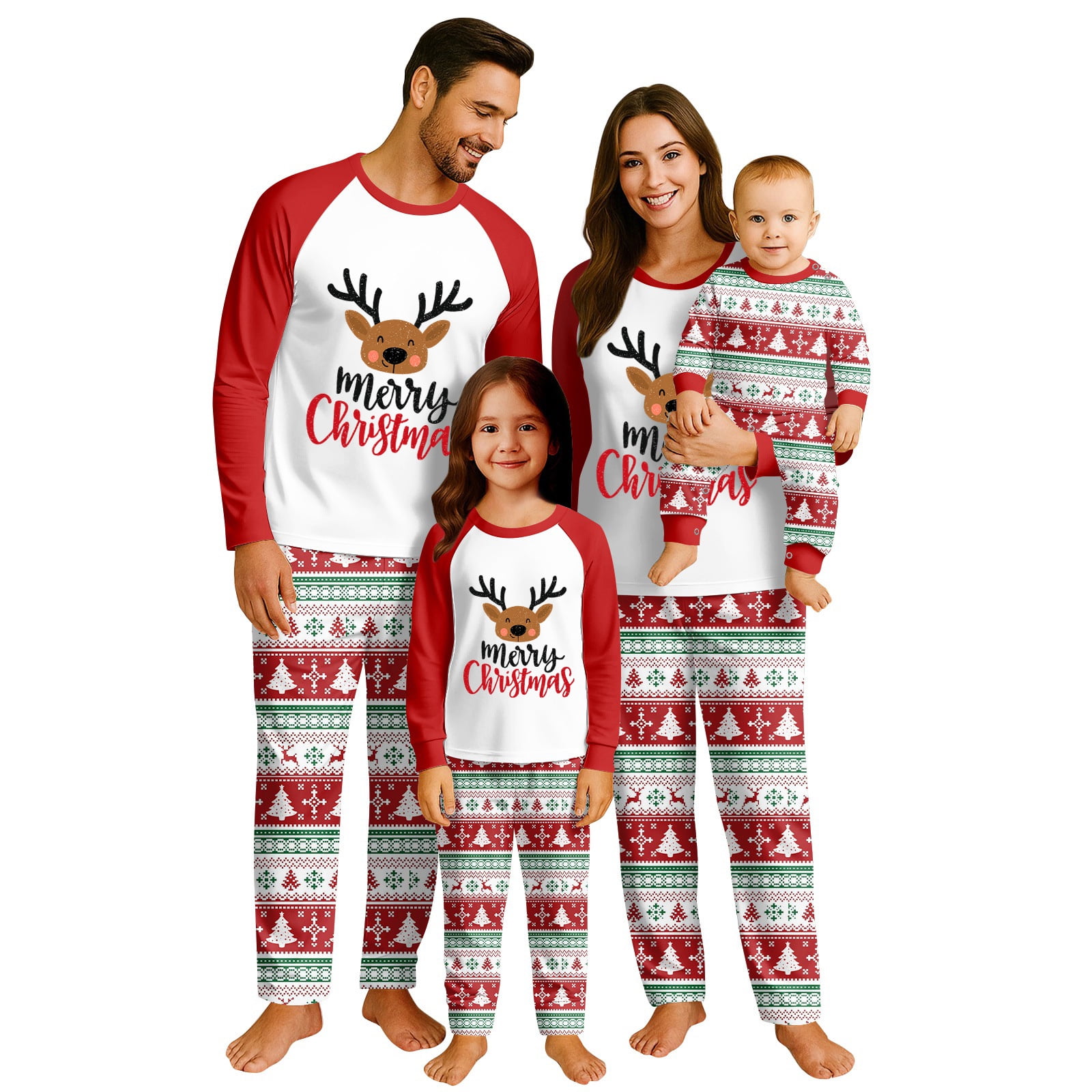 BOSALY Holidays Christmas Pajamas for Family, Warming Family Christmas ...