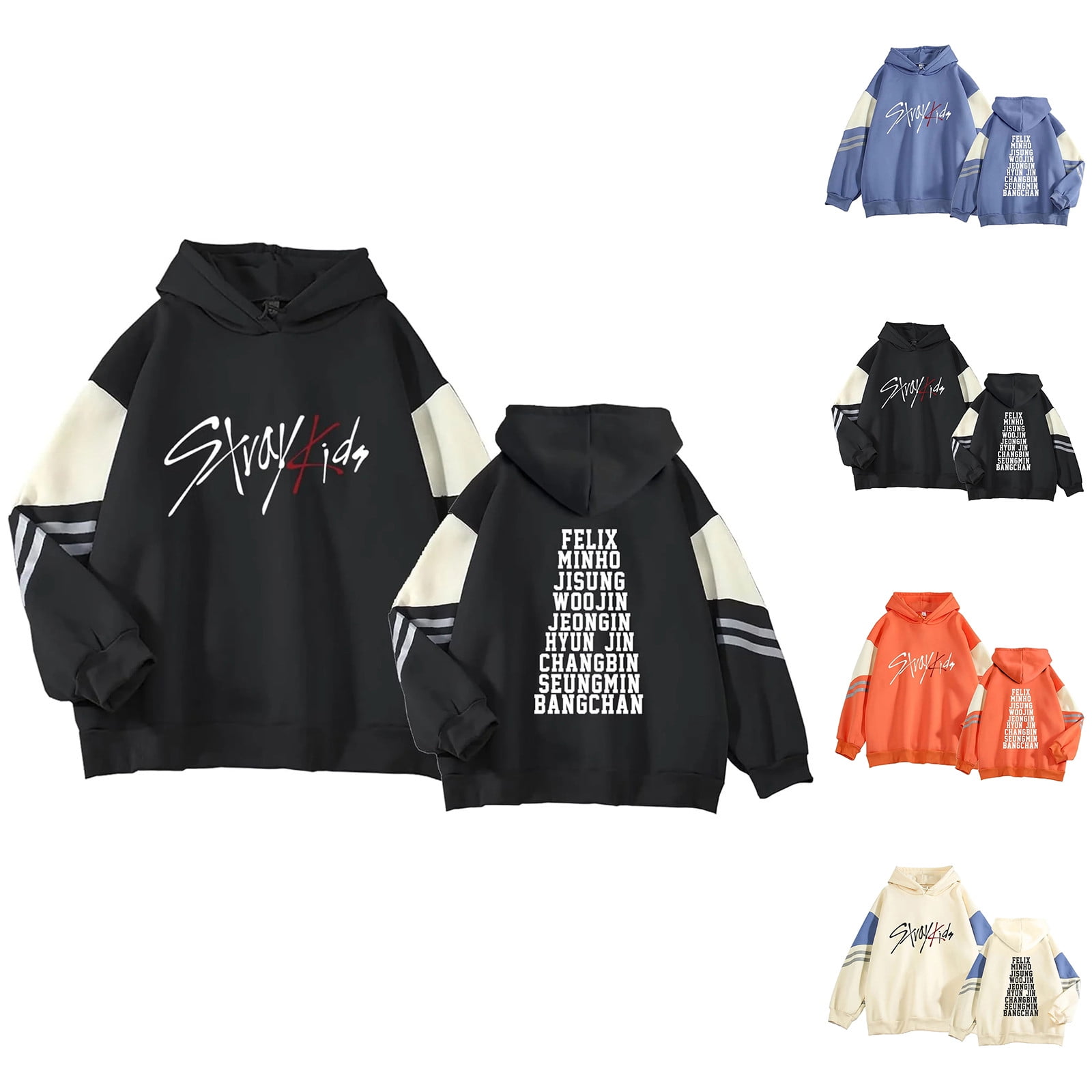BOSALY Idol Boy Group Stray Kids Hoodies, Fun SKZOO Design Sweatshirts ...