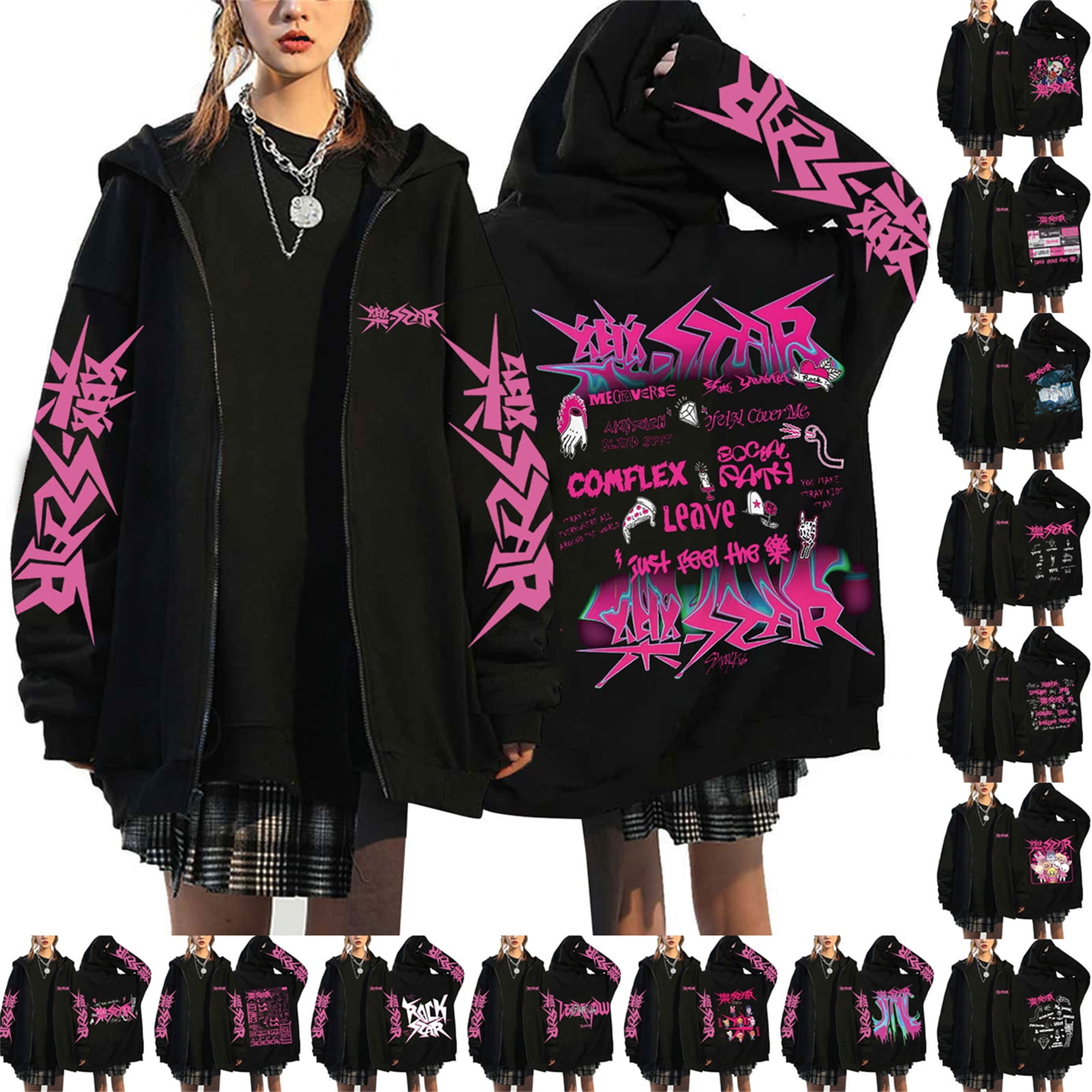 BOSALY Idol Boy Group Stray Kids Hoodies, Fun SKZOO Design Sweatshirts ...