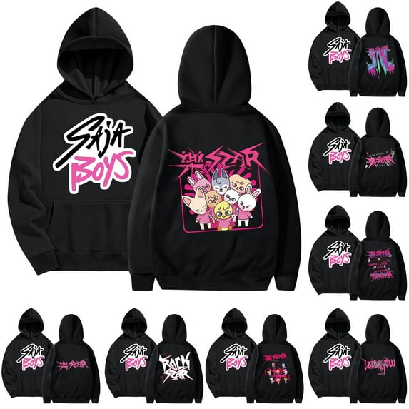 BOSALY Idol Group Stray Kids Hoodies, SKZOO Pattern Sweatshirts for ...