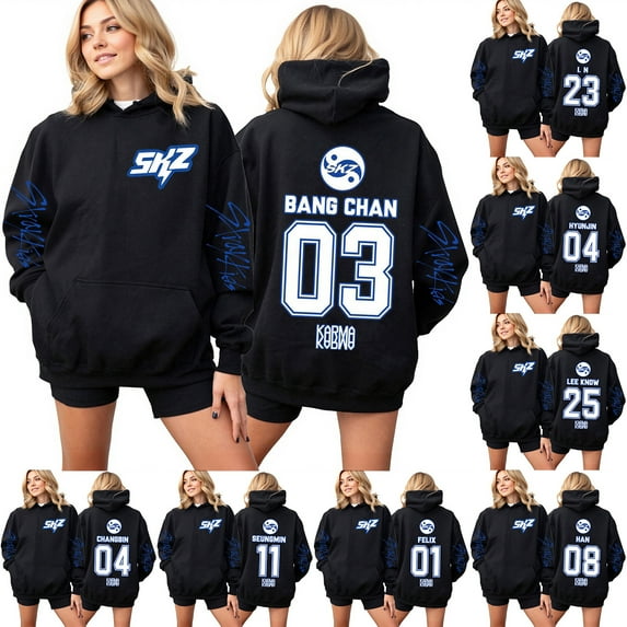 BOSALY K-Pop Stray Kids Sweatshirts, SKZOO Design Hoodies Fashion ...
