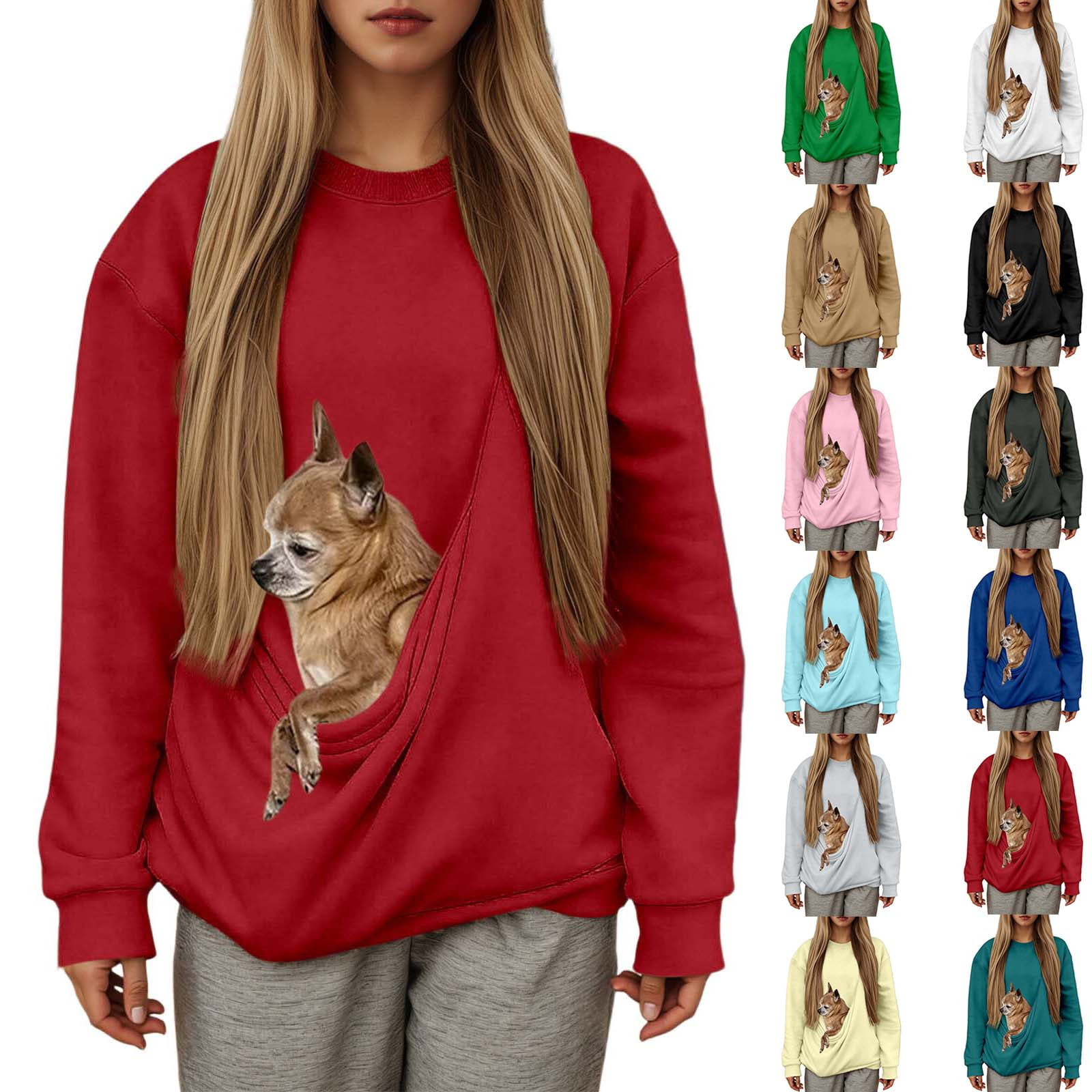 BOSALY Pet Pouch Hoodie, Unique Winter Hoodie for Dogs & Cats, Unisex ...