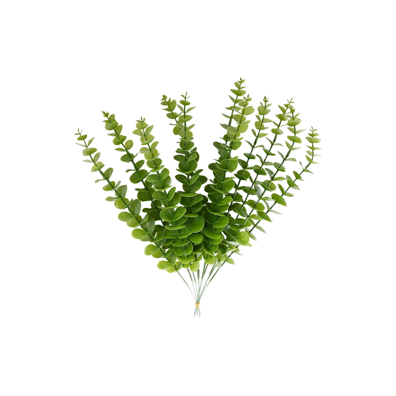 BOSCEAE 20 Pack Starched Eucalyptus Leaves, Artificial Greenery Picks ...
