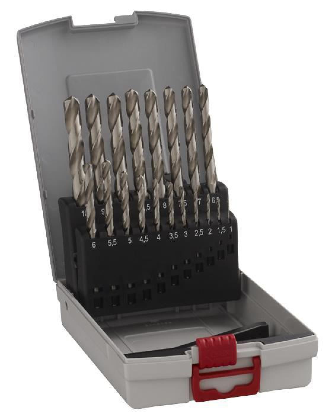 Bosch Professional Drill Bit Set, HSS-G, 1mm-10mm, Steam Tempered, 19 ...