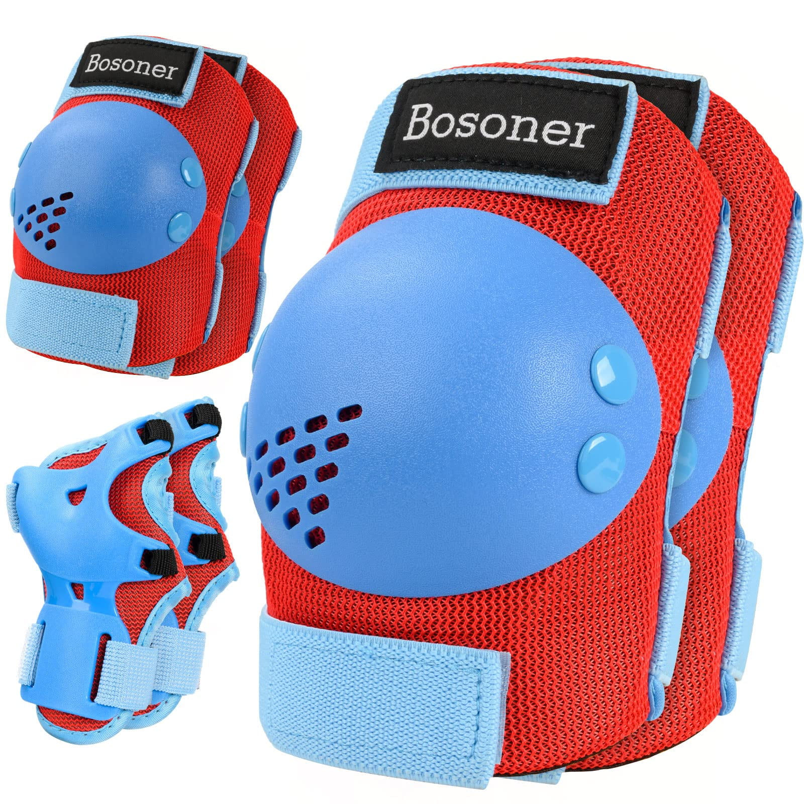 BOSONER Kids/Youth Knee Pad Elbow Pads for Roller Skates Cycling BMX ...
