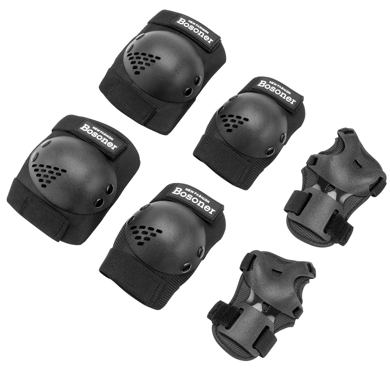 Bosoner Kids Knee Pad Elbow Pads, Protective Gear Set for Skateboarding ...