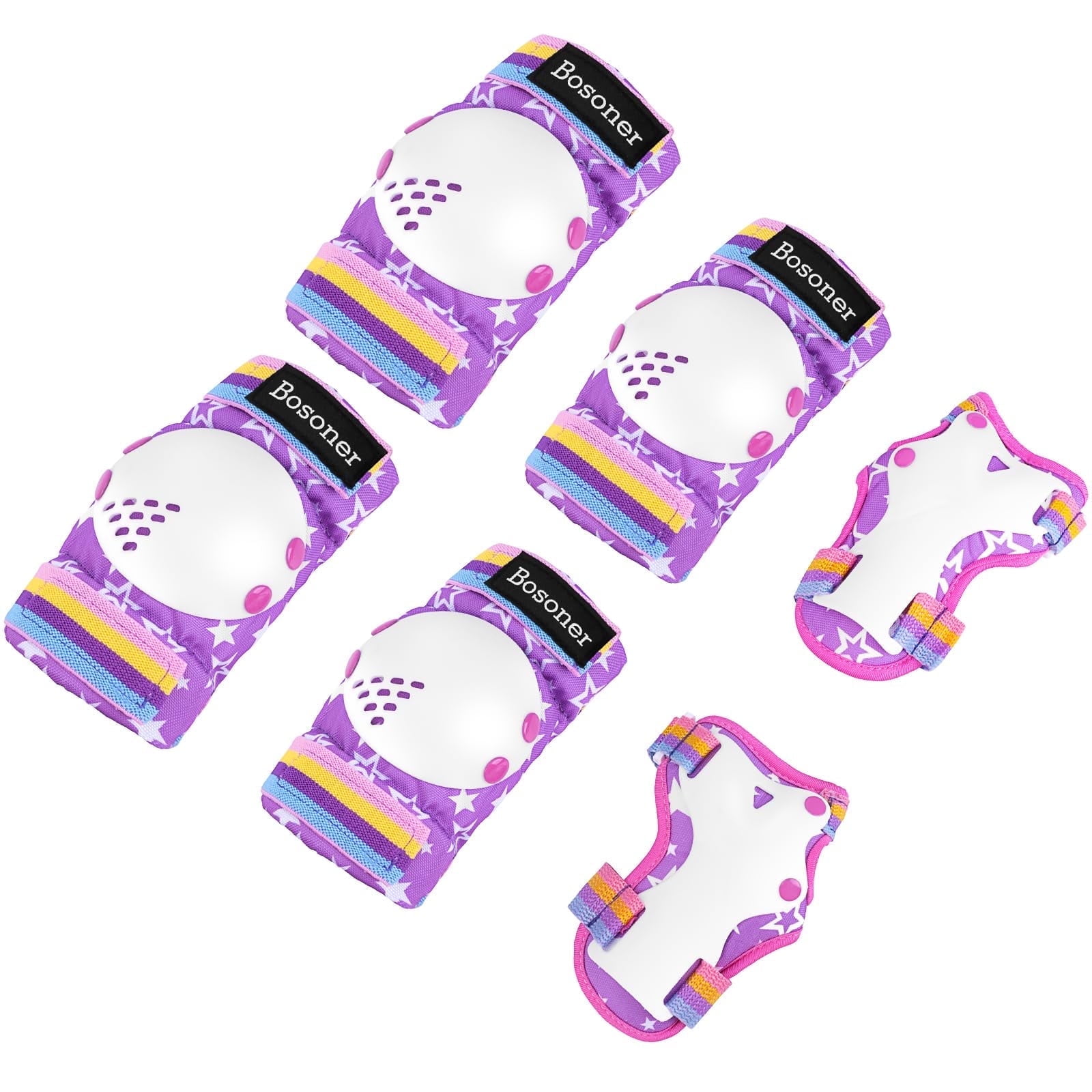 BOSONER Knee Elbow Pads for Kids: Knee Pads and Elbow Pads for Kids 3 ...