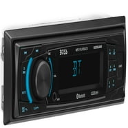 Dual XRM47BT Single-DIN In-Dash Mechless AM/FM Receiver with Bluetooth ...