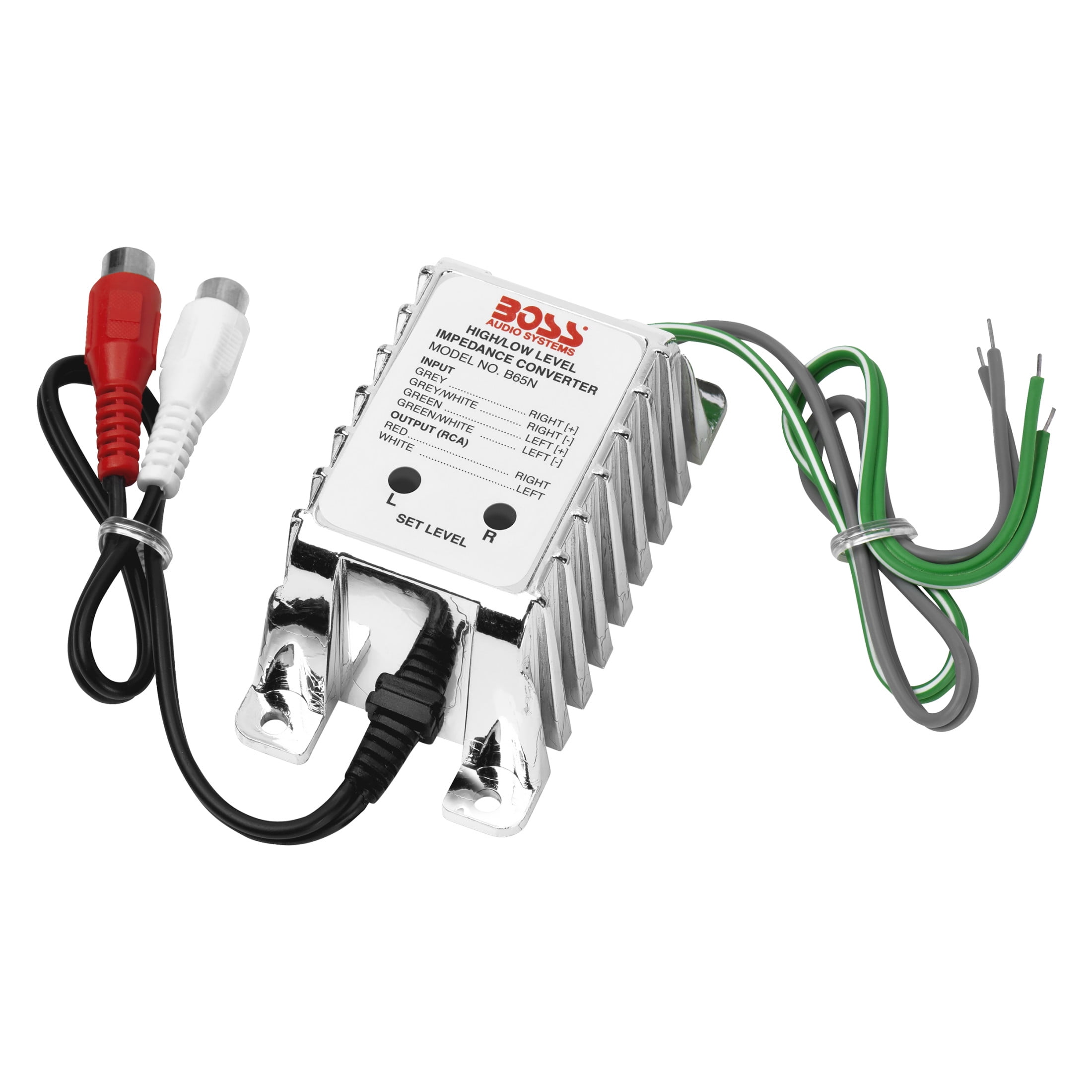 BOSS Audio Systems B65N Car Audio System High Level - RCA Converter Noise Filter - Walmart ...