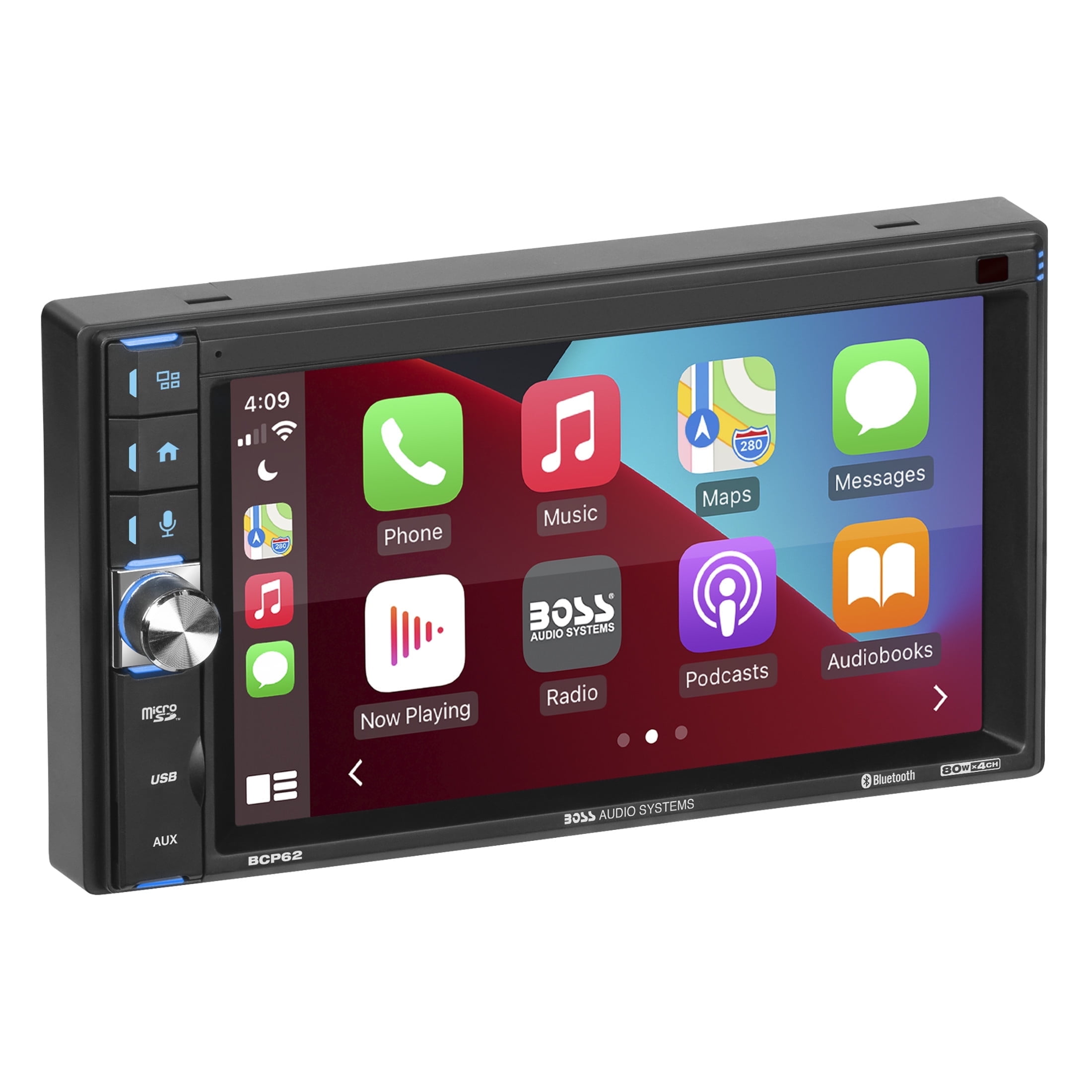 BOSS BCP62 Car Stereo - Double Din, 6.2in Touch, Apple CarPlay ...