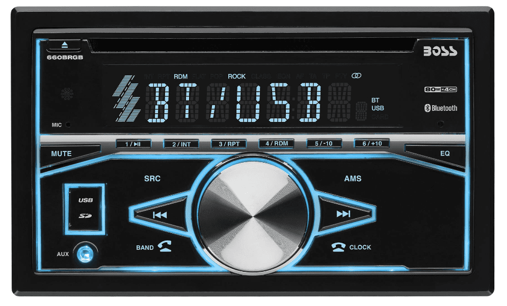 BOSS Audio Systems Elite 660BRGB Car Stereo, Bluetooth, CD, USB, Multi ...
