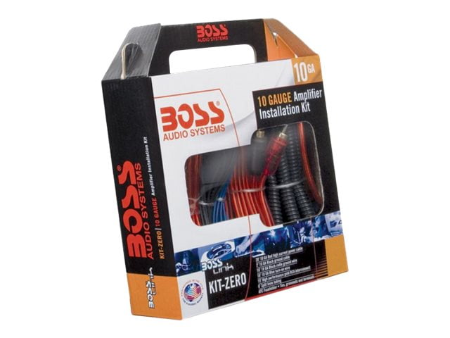 BOSS Audio Systems KIT-ZERO 10 Gauge Amplifier Wiring Kit, 10 GA ...