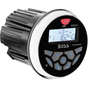 BOSS Audio Systems MGR350B Gauge-Style Marine Bluetooth Receiver ...