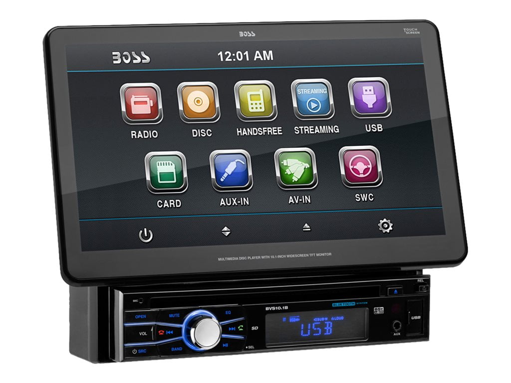 BOSS BV BVS10.1B - DVD receiver / LCD monitor - display - 10.1" - touch ...