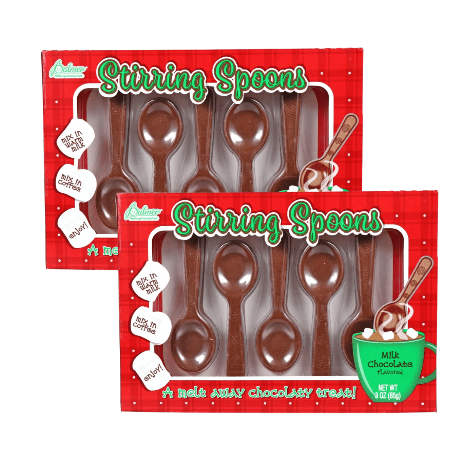 Palmer's Hot Chocolate Stirring Spoons, 2 Pack of 5, Edible Candy Melts ...