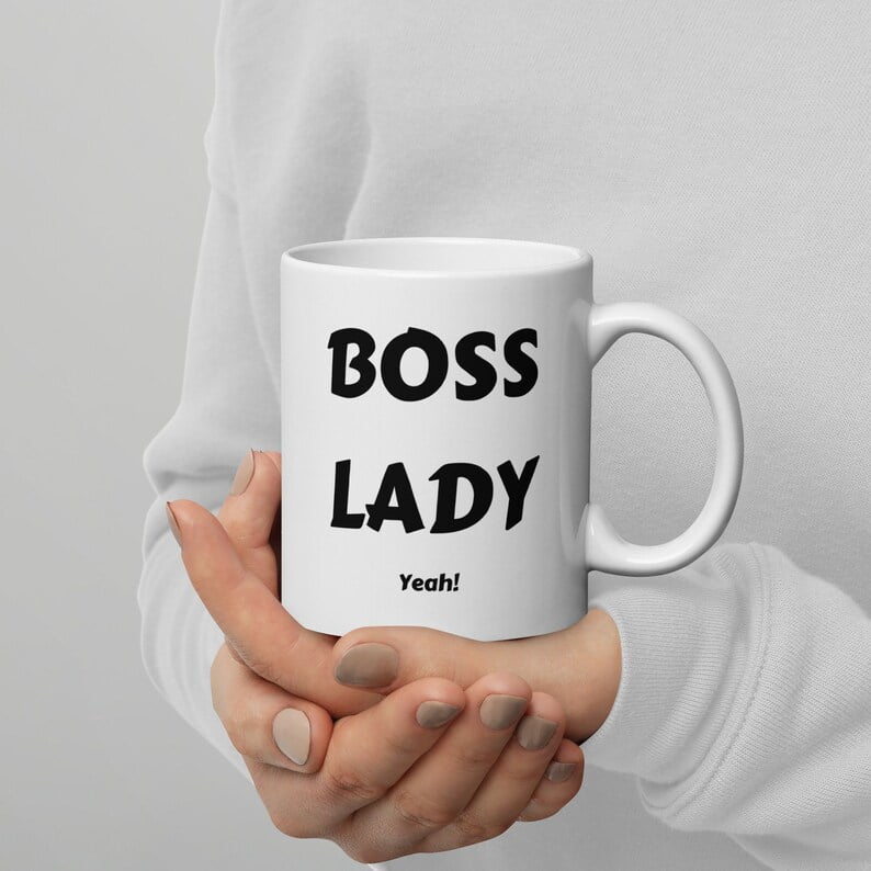 BOSS LADY Yeah! Mug, Funny Gift for Her, Lady Boss Work Mug - Walmart.com