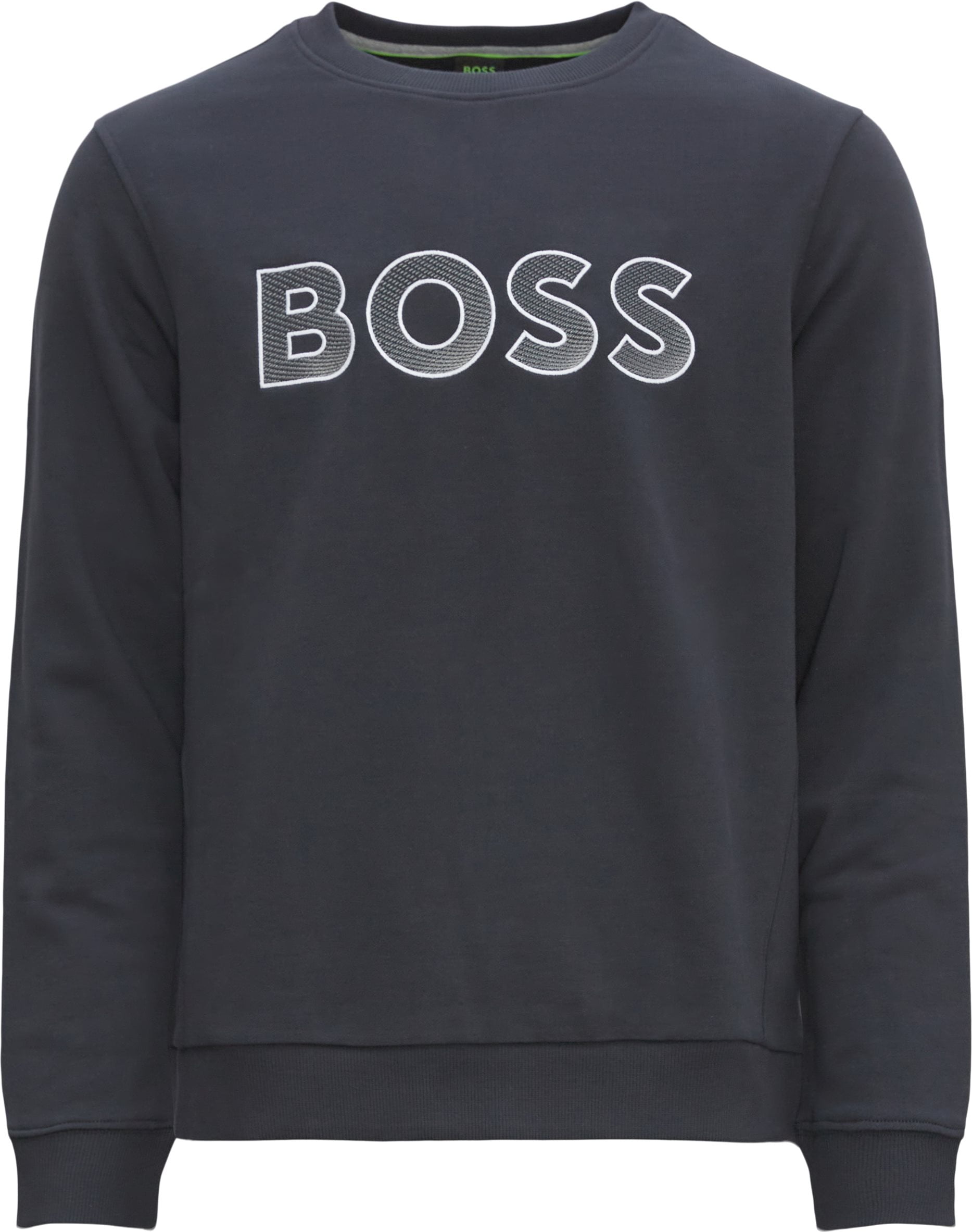 BOSS Men's Contrasting Logo Crewneck Sweatshirt, Peacock, X-Large ...