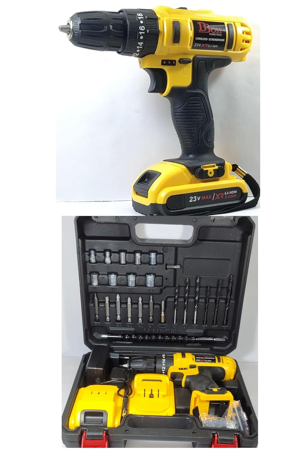 BOSS Professional Home Cordless Heavy Duty Drill Machine with ...
