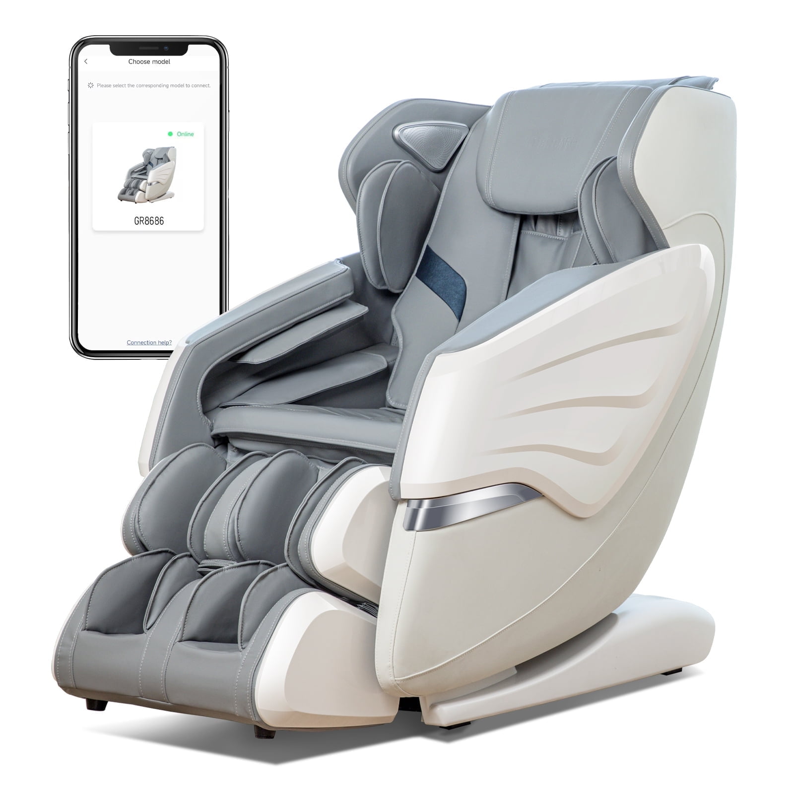 BOSSCARE 4D Massage Chairs with AI Voice, App Control SL Track Full ...