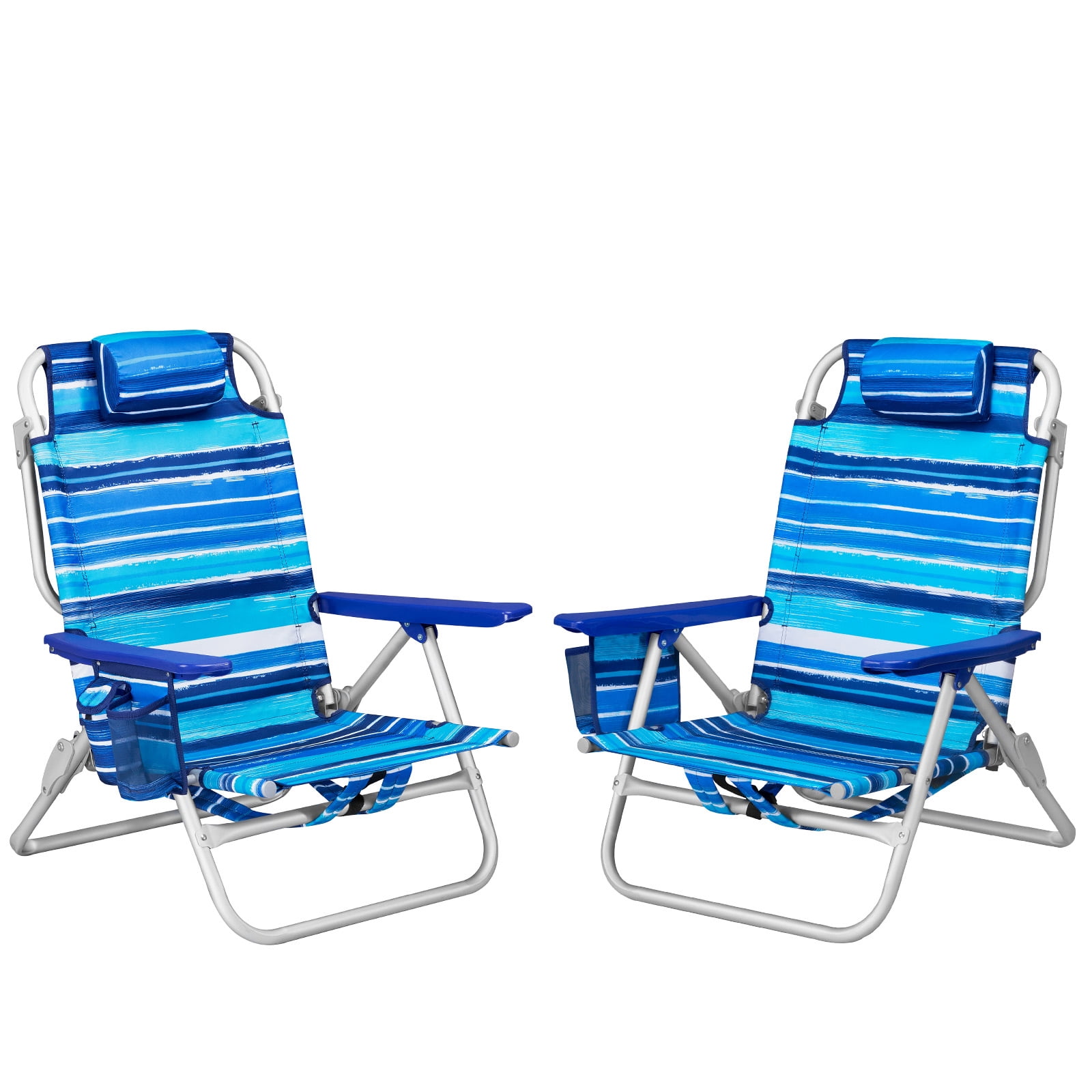 BOSSIN Backpack Beach Chairs for Adults,Portable Folding Camping Chair ...