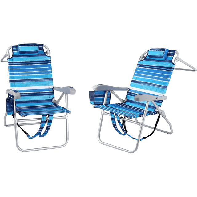 BOSSIN Backpack Beach Chairs: Portable Folding Patio Seating - Walmart ...
