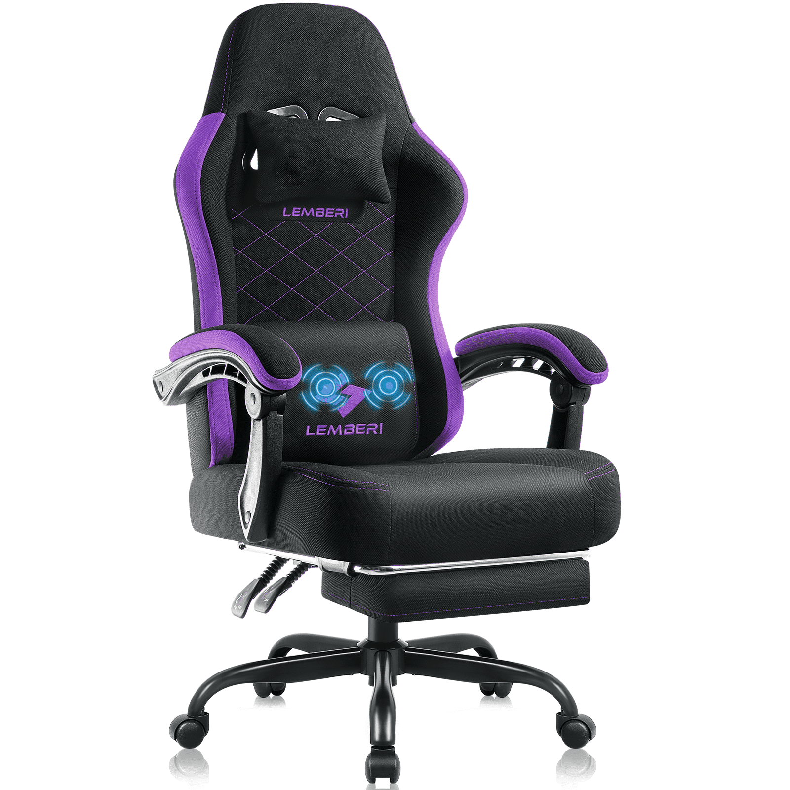 BOSSIN Gaming Chair, Fabric Big and Tall Video Game Chairs for Adults ...