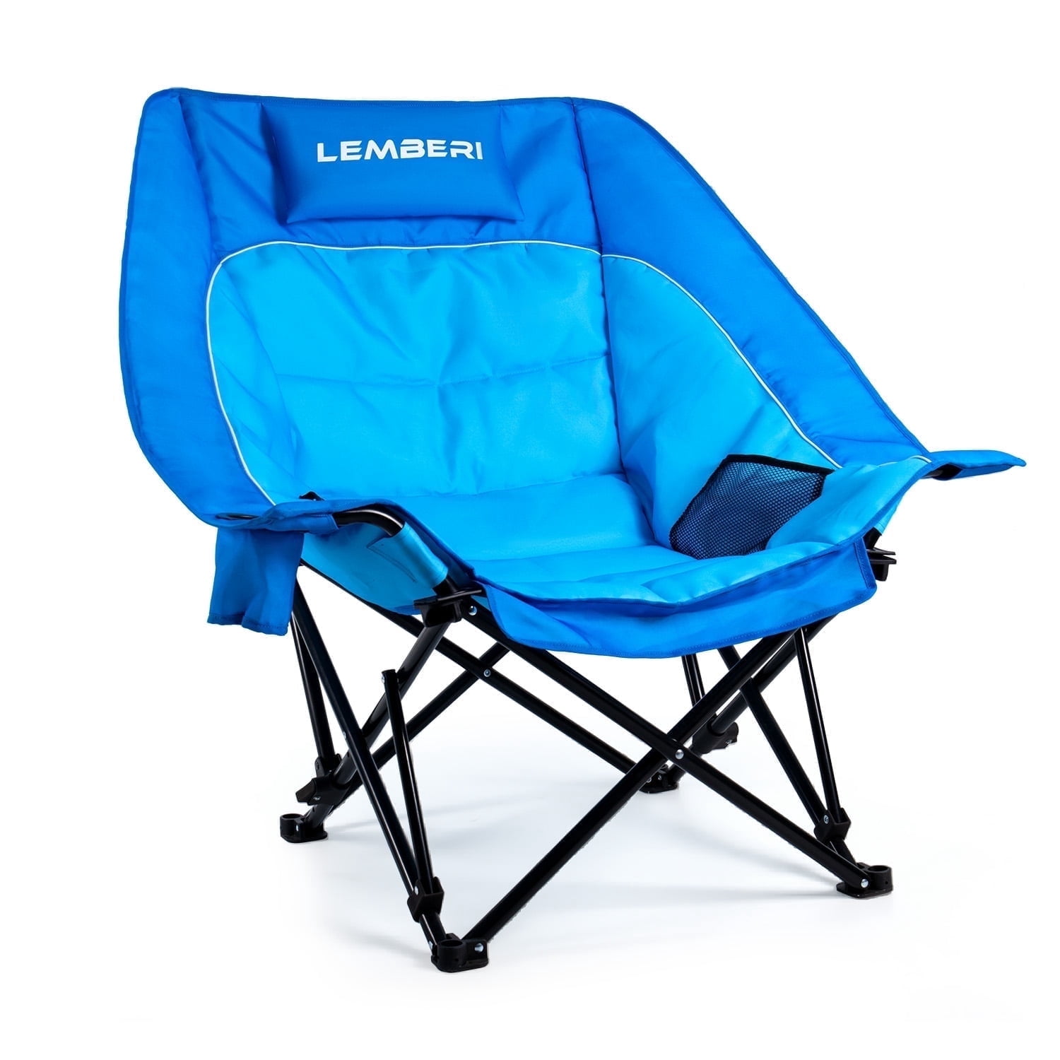 BOSSIN Oversized Camping Chair ,Portable Chair,with Side Cup Holder ...