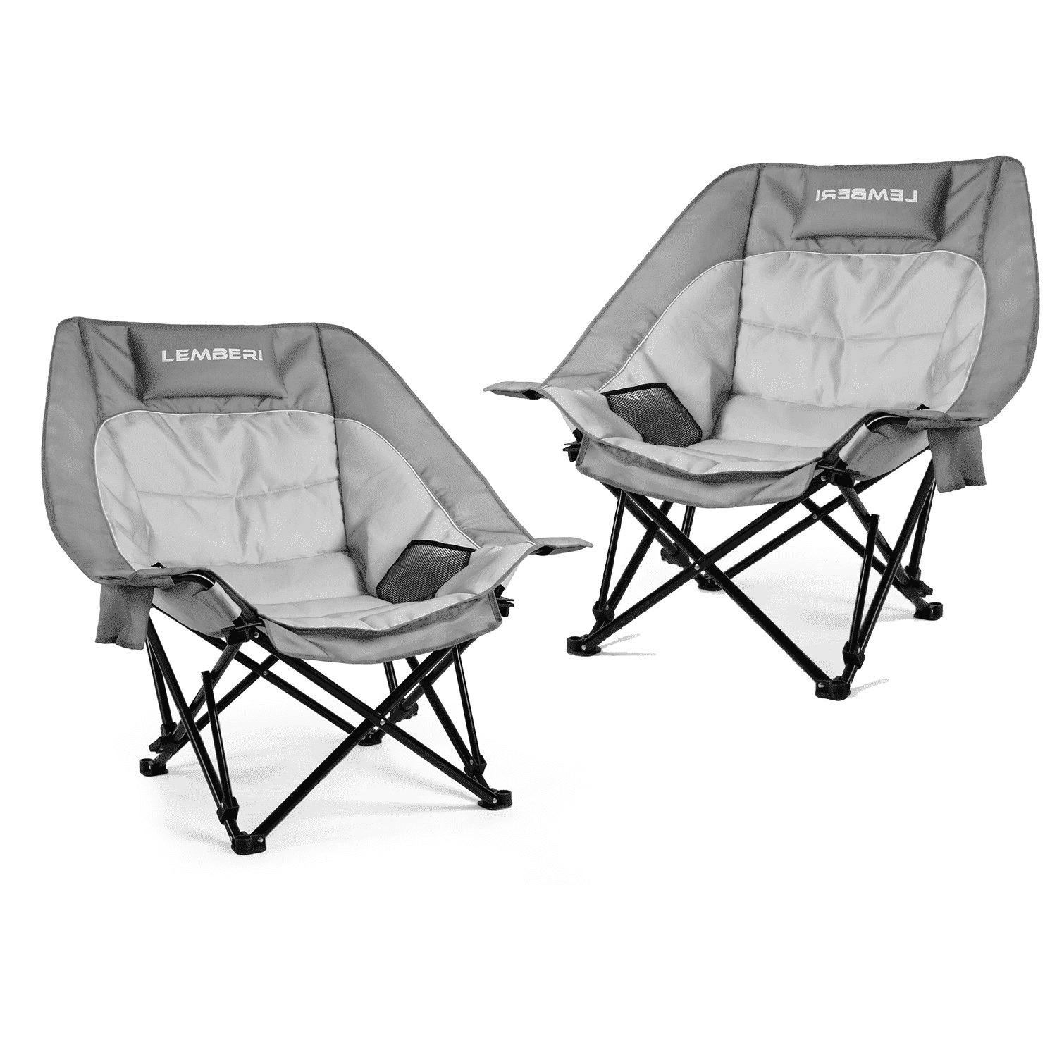 BOSSIN Oversized Camping Chair ,Portable Chair,with Side Cup Holder ...