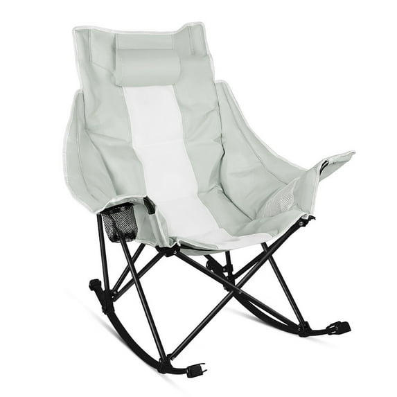 BOSSIN Portable Oversized Rocking Camping Chair for Adults,Outdoor ...