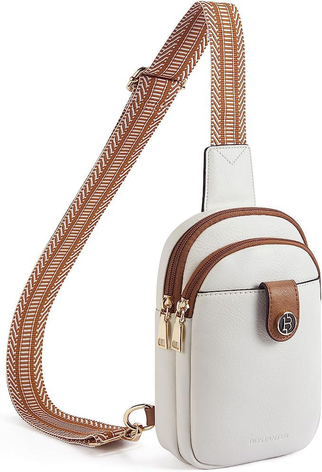 BOSTANTEN Leather Crossbody Bags for Women Small Fanny Pack for Travel ...
