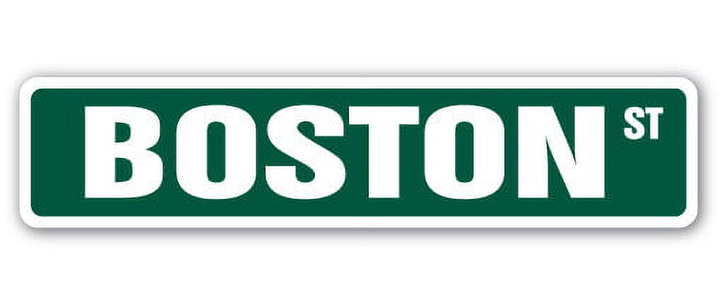 BOSTON Street Sign Mass New England MA Massachusetts | Indoor/Outdoor ...