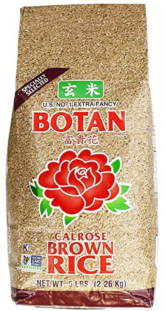 BOTAN Calrose Brown Rice, 5-Pound - Walmart.com