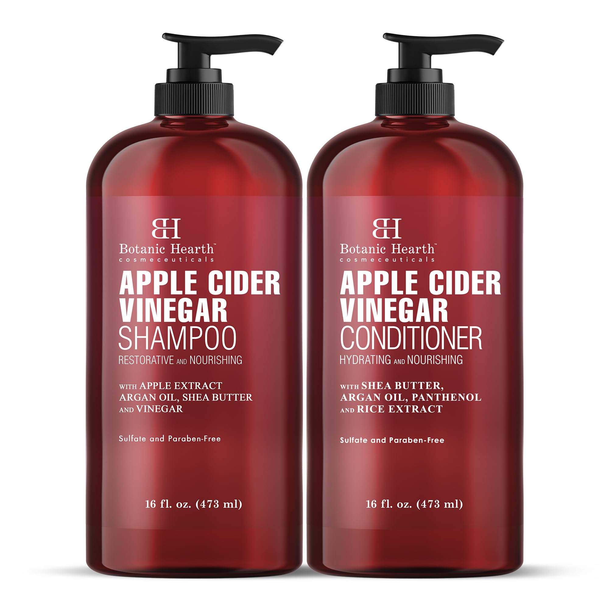 Botanic Hearth Apple Cider Vinegar Shampoo & Shea Butter Conditioner ...