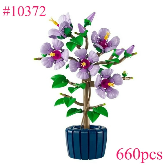 BOTANICAI COLLECTION Hibiscus Flower Building Blocks Sets 10372 ...