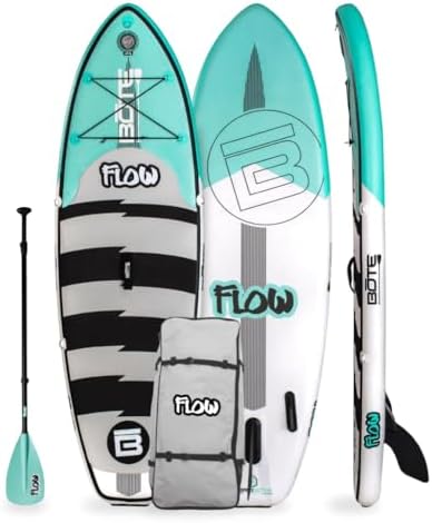 BOTE 8' FT Flow Rider Aero Inflatable Stand Up Paddle Board Kit ...