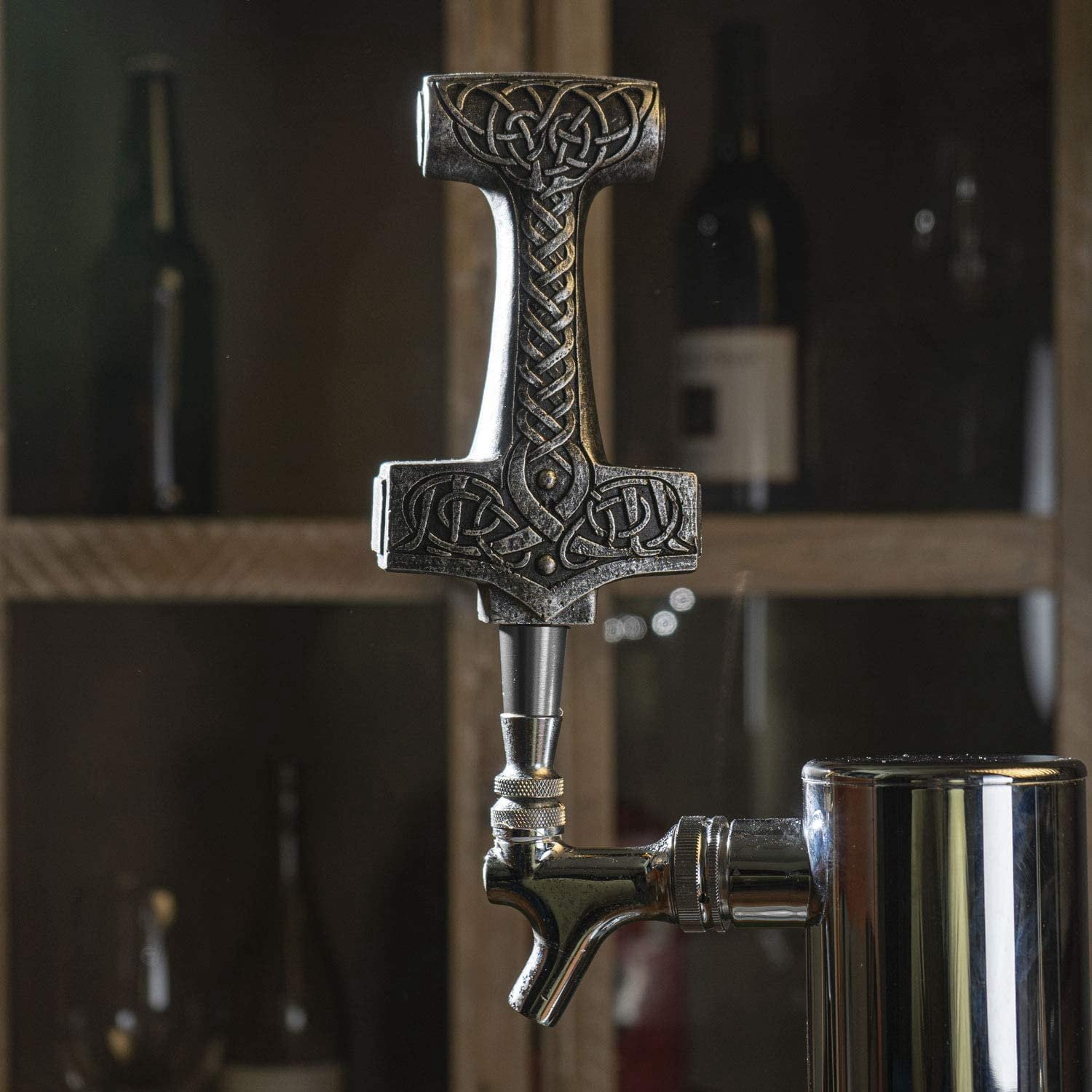 BOTEGA Exclusive Norse Mythology Thor Hammer Sculpture Figurine Beer ...