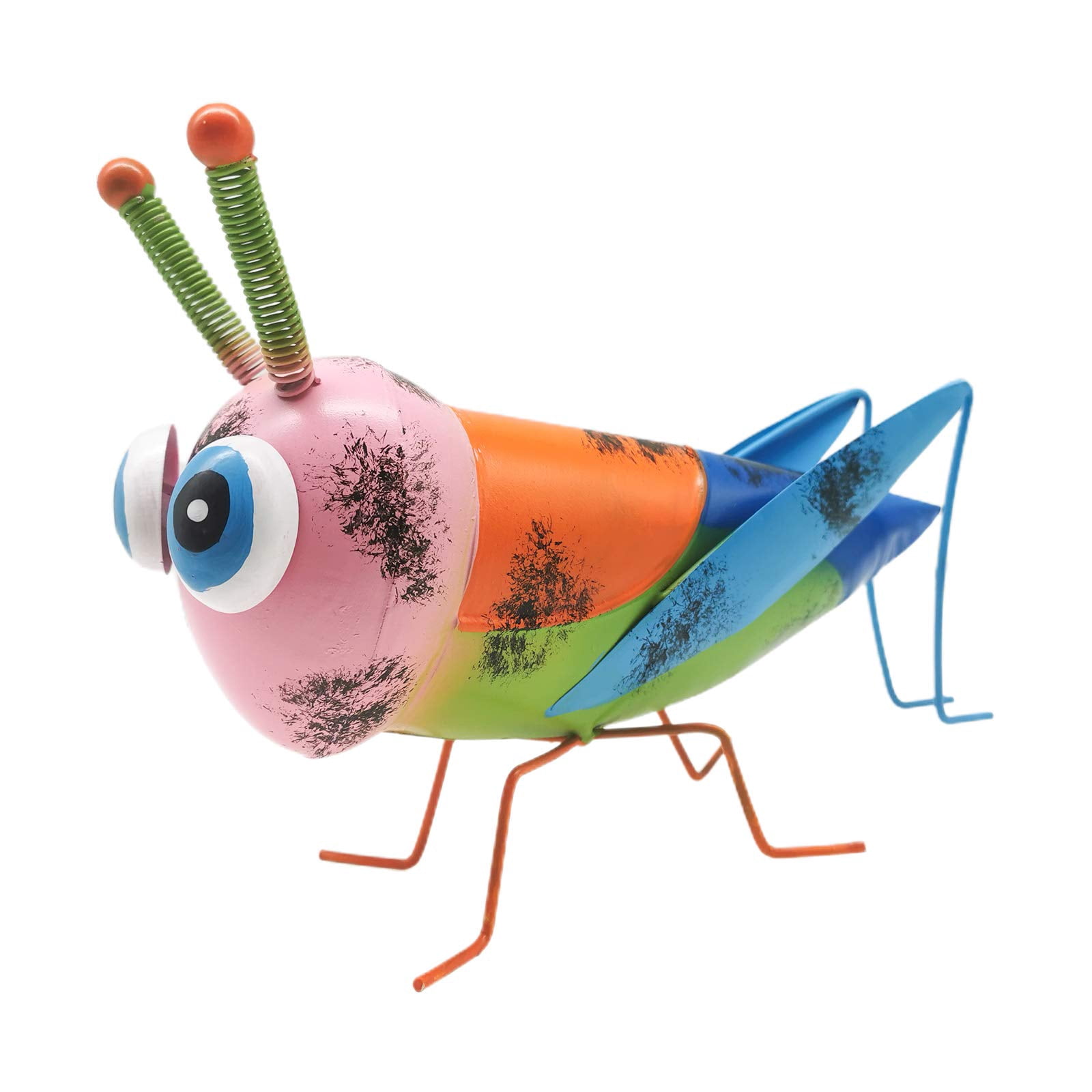 BOTINDO Metal Yard Art Garden Statues Grasshopper Figurines Décor ...