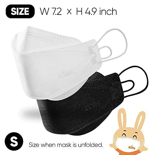 BOTN Child fit 10Pcs KF94 Protective and Safety Face Mask, 4-Layer ...